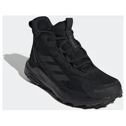 Mendler Wanderschuh ADIDAS TERREX "TERREX ANYLANDER MID RAIN.RDY" Gr. 41, schwarz (core schwarz, core grau four) Schuhe wasserdicht