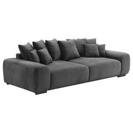 Big-Sofa Home Affaire "Sundance II" Sofas Gr. B/H/T: 310 cm x 92 cm x 141 cm, Microfaser, schwarz (memphis 17 black) Dauerschläfer mit Hygiene-Topper bis 140 kg belastbar