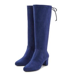 Lascana Schlupfstiefel blau Gr. 40 für Damen