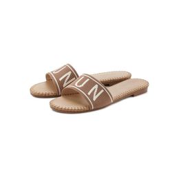 Lascana Pantolette taupe Gr. 38 für Damen