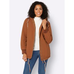 WITT Damen Freizeitjacke in Microfaser-Qualit&auml;t, cognac, Gr&ouml;&szlig;e 40