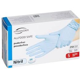 HYGONORM unisex Einmalhandschuhe ALLFOOD SAFE blau Größe S 250 St.