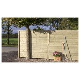 Steckzaun Profilbrett Plank - Natur - 25 x 140 mm x 177 cm - aus Kiefer / Fichte