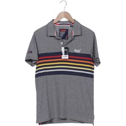 Superdry Herren Poloshirt, grau, Gr. 48