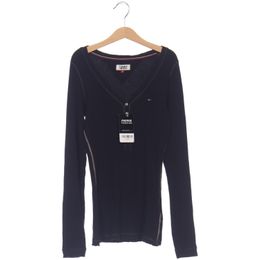 Tommy Jeans Damen Langarmshirt, schwarz, Gr. 36