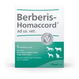 Heel Berberis Homaccord ad us.vet.Ampullen 5X5 ml