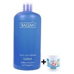 Balsan Fußpflege Hornhautentferner Lotion 500 ml + Vaseline