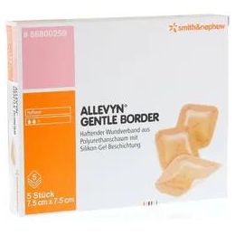 EurimPharm Arzneimittel Allevyn Gentle Border 7,5x7,5 cm Schaumv 5 St