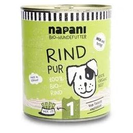 Bio-Dosenfutter für Hunde, Rind pur 800 g