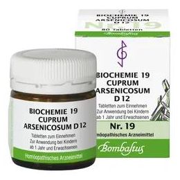 Bombastus Biochemie 19 Cuprum arsenicosum D 12 Tab 80 St