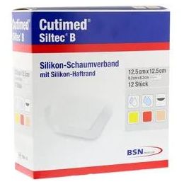 BSN Medical Cutimed Siltec B Schaumverb.12,5x12,5 cm 12 St