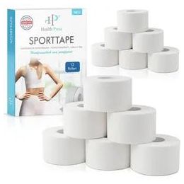 Health Press® Profi Sporttape Rollen weiß 3,8cm x 10m 12 St 12 St