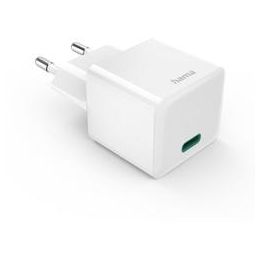 Hama Schnellladegerät USB-C mit PD und Qualcomm® - 30W Mini-Ladegerät, Weiß