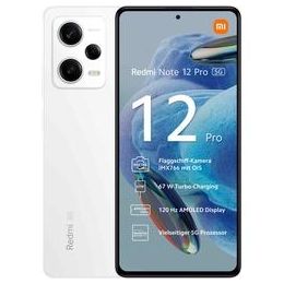 Xiaomi Redmi Note 12 Pro 5G 6GB + 128GB Polar White Smartphone - 16,94 cm AMOLED Display, 128 GB Speicher, Android 12, Triple-Kamera