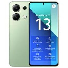 Xiaomi Redmi Note 13 4G 6GB + 128GB Mint Green Smartphone | 120Hz FHD+ AMOLED Display | Snapdragon® | 108MP Kamera | 5000mAh | Dual-SIM