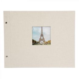 Goldbuch 28523 Bella Vista 39x31cm sandgrau schwarze Seiten