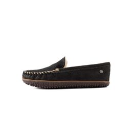 Minnetonka Mokassin 'Terese' Damen Gr&ouml;&szlig;e 39 braun / dunkelgrau Sommerschuhe
