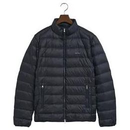 Daunenjacke Gant "Light Down Jacket Daunen leicht pflegeleicht" Gr. M, blau (evening blau) Herren Jacken sehr leichte Daunen Steppjacke, Premium Qualität, klasissches Design