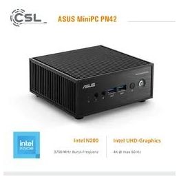 ASUS Mini-PC "Mini-PC PN42 Intel N200 Windows 11" Computer Gr. Microsoft Windows 11 Pro (64 Bit), 16 GB RAM 500 GB SSD, schwarz