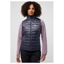 Daunenweste Jack Wolfskin "PASSAMANI DOWN VEST W" Gr. L (42/44), grau (graphite) Damen Westen