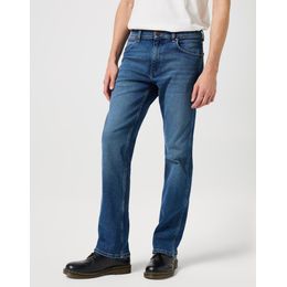 5-Pocket-Jeans Wrangler "HORIZON- 365COOL" Gr. 32, Länge 32, blau (23559725) Herren Jeans