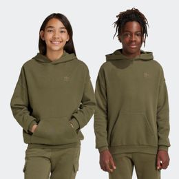 Kapuzensweatshirt adidas originals "HOODIE" Gr. 170, grün (olive strata) Kinder Sweatshirts