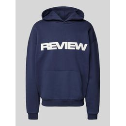 Review Hoodie mit Kapuze