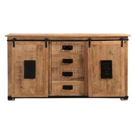 SIT-MÖBEL SIT Möbel NAMUR Sideboard Mango natur mit antikschwarzen Beschlägen