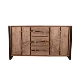 SIT-MÖBEL SIT Möbel NATURAL EDGE Sideboard Metall/Akazie natur und schwarz