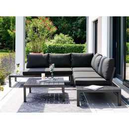 SIEGER Cordoba Loungeset 4tlg. mit Tisch Aluminium