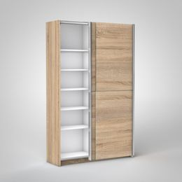 Pol-Power Pol Power Fast Kleiderschrank Holzwerkstoff Dekorfolie 2 Türen 125x195x38 cm