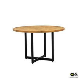 Apple Bee Jakarta Dining Tisch Aluminium/Teak Ø 120 cm