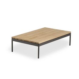 Niehoff Coffee Loungetisch Aluminium/Teak