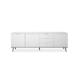 Finori Göterborg 57 Sideboard/Weiß/Sonoma Eiche