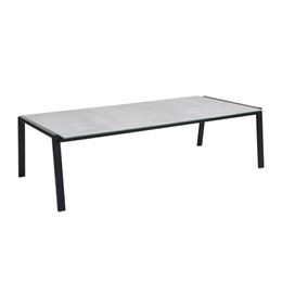 Brafab Lyra Gartencouchtisch Aluminiumgestell schwarz 148x70 cm