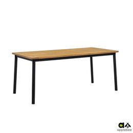 Apple Bee Elle Dining Tisch Aluminium/Teak 180x90 cm