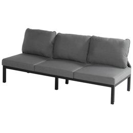 Hartman Marie 3-Sitzer Loungesofa/Loungeliege Aluminium/Sunbrella