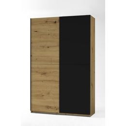 Pol-Power Pol Power Fast Schrank Holzwerkstoff Dekorfolie Artisan Eiche/Schwarz 125x196x38 cm