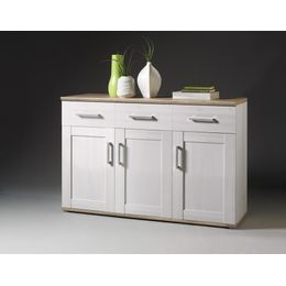 HBZ Meble Romance Sideboard Holzwerkstoff Sibiu Lärche/San Remo hell 140x88cm