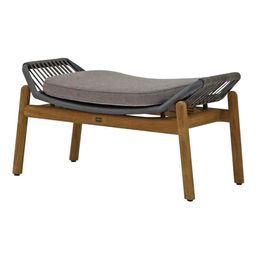 Zebra Pollux Loungehocker Aluminium/Teak