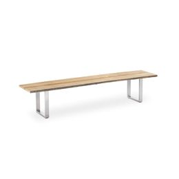 Niehoff Solid Bank 240x45 cm Edelstahl/Teak