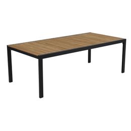 Brafab Indus Loungetisch Aluminium/Teak 140x65x45 cm