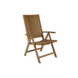 Brafab Julita Positionsstuhl Teak natur klappbar