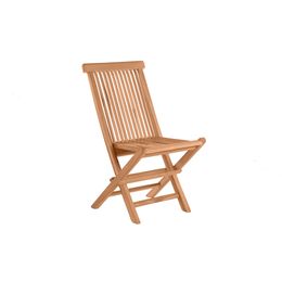 Möbilia Möbilia Gartenstuhl 2er-Set Teak klappbar