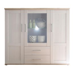 HBZ Meble Romance Highboard Holzwerkstoff in Sibiu Lärche/San Remo hell