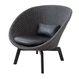 Cane-Line Peacock Loungesessel Schwarz