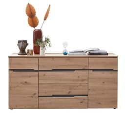 Innostyle Memphis Sideboard Holzwerkstoff Artisan Eiche Optik/Graphit 165x82x44 cm