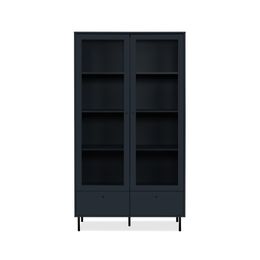 Finori Caracas 52A Vitrine/Navy Blau/Holzwerkstoff