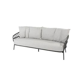 4Seasons Calpi Sofa 3-Sitzer anthrazit inkl. 3 Kissen