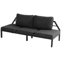 Hartman Eva Lounge Bank Black/Mid Grey Sunbrella